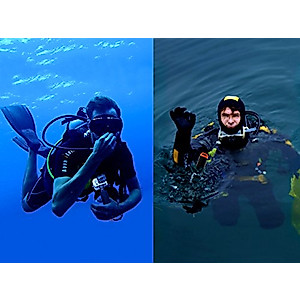 Waterproof Floating Hand Grip Compatible with GoPro Hero 11 10 9 8 7 6 5 4 3+ 2 1 Session Black Silver Handler & Handle Mount Accessories Kit for Water Sport and Action Cameras (Orange)