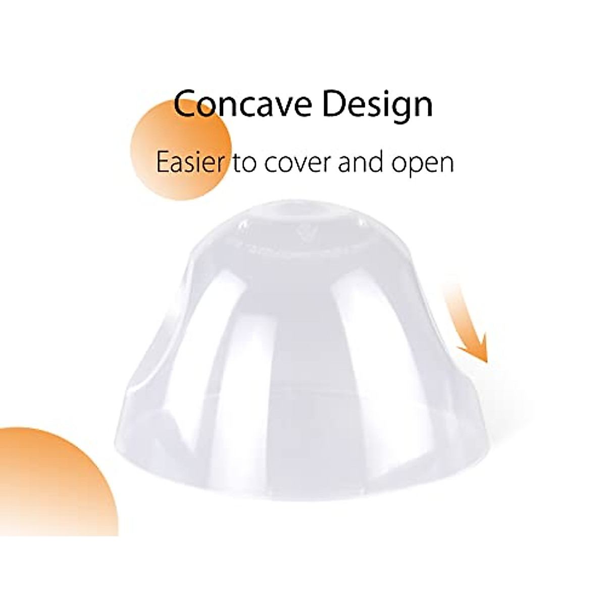 Baby Bottle Replacement Cap Lid for Comotomo 5 Ounce and 8 Ounce Silicone Bottle, 2 Count
