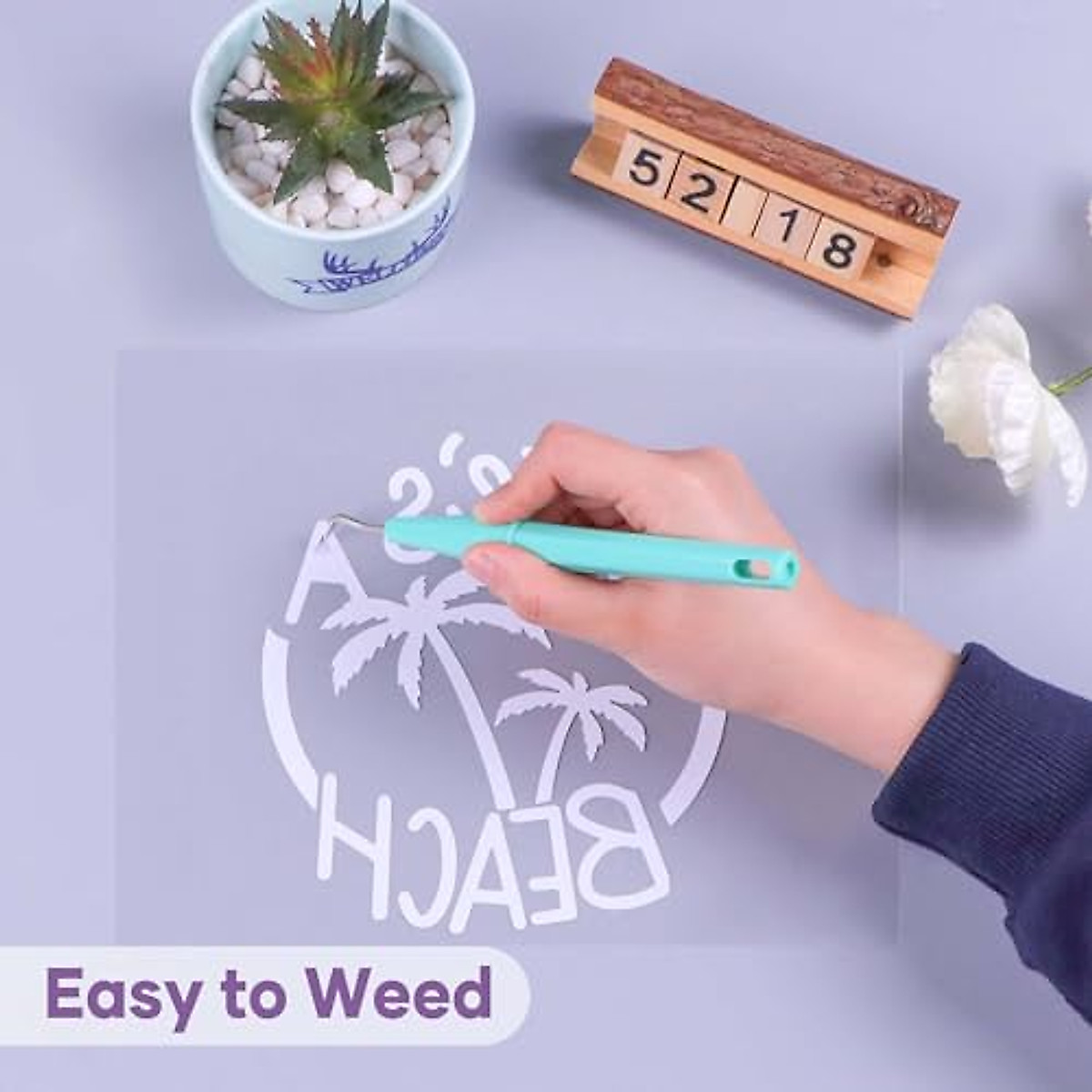 HTVRONT HTV Heat Transfer Vinyl Bundle: 20 Pack 12" x 10" Light Purple Iron on Vinyl for T-Shirt, Light Purple Heat Transfer Vinyl for Cricut, Silhouette Cameo or Heat Press Machine