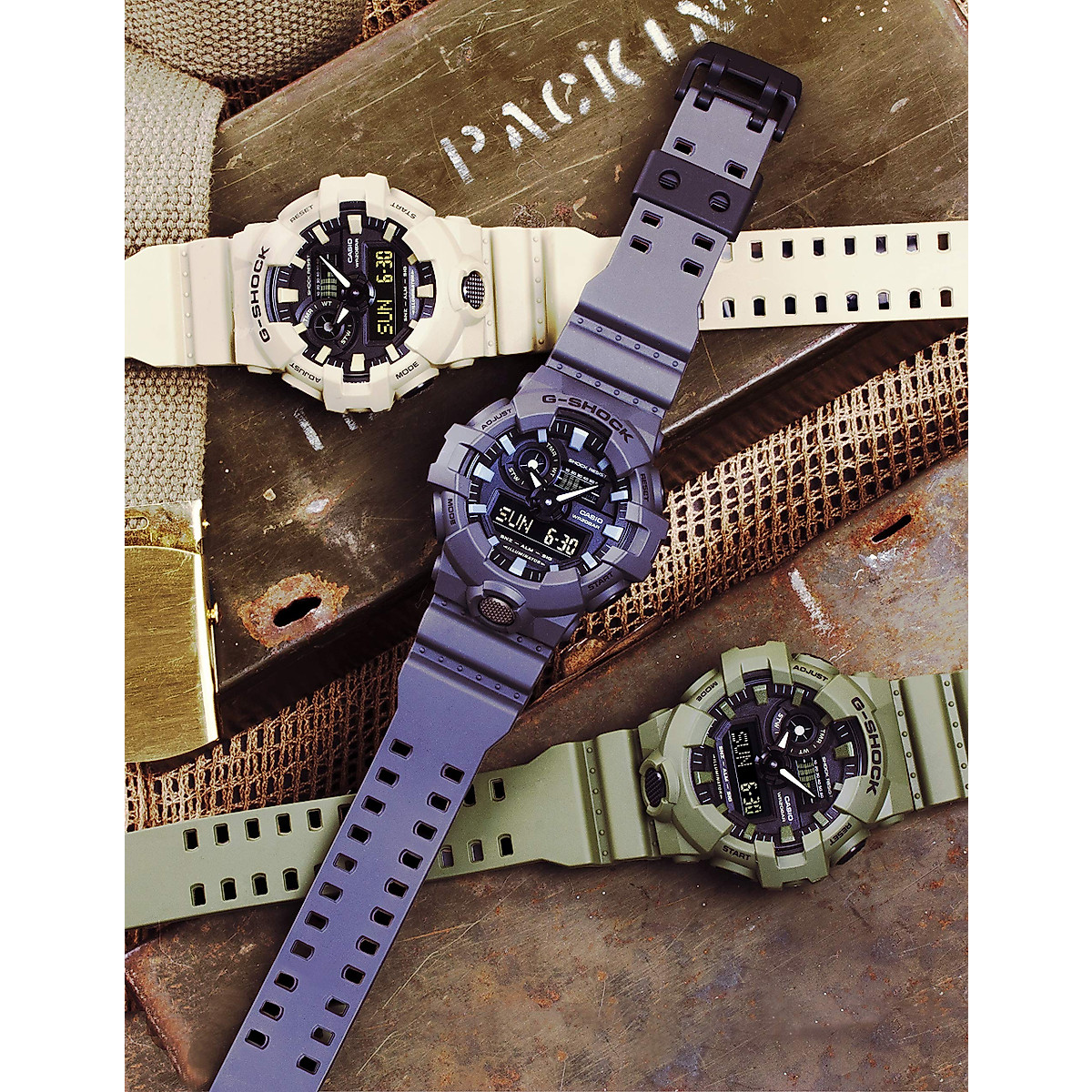 Casio Men's XL Series G-Shock Quartz 200M WR Shock Resistant Resin Color: Matte Grey (Model GA-700UC-8ACR)