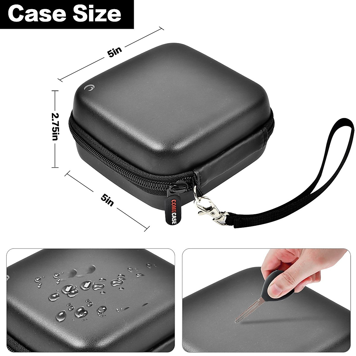 Hard Case Compatible with NETGEAR Nighthawk M6 Pro MR6500/ M6/ M5 / M1 MR1100 5G LTE WiFi Mobile Hotspot, Travel Router Storage Bag with Mesh Pocket for Charger and Other Accessories(Box Only)-Black