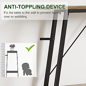 IBUYKE 78.7 Inches Extra Long Sofa Table Behind Couch, Industrial 2-Layer Console Table for Hallway, Entryway & Living Room,Rustic Brown UTMJ063H