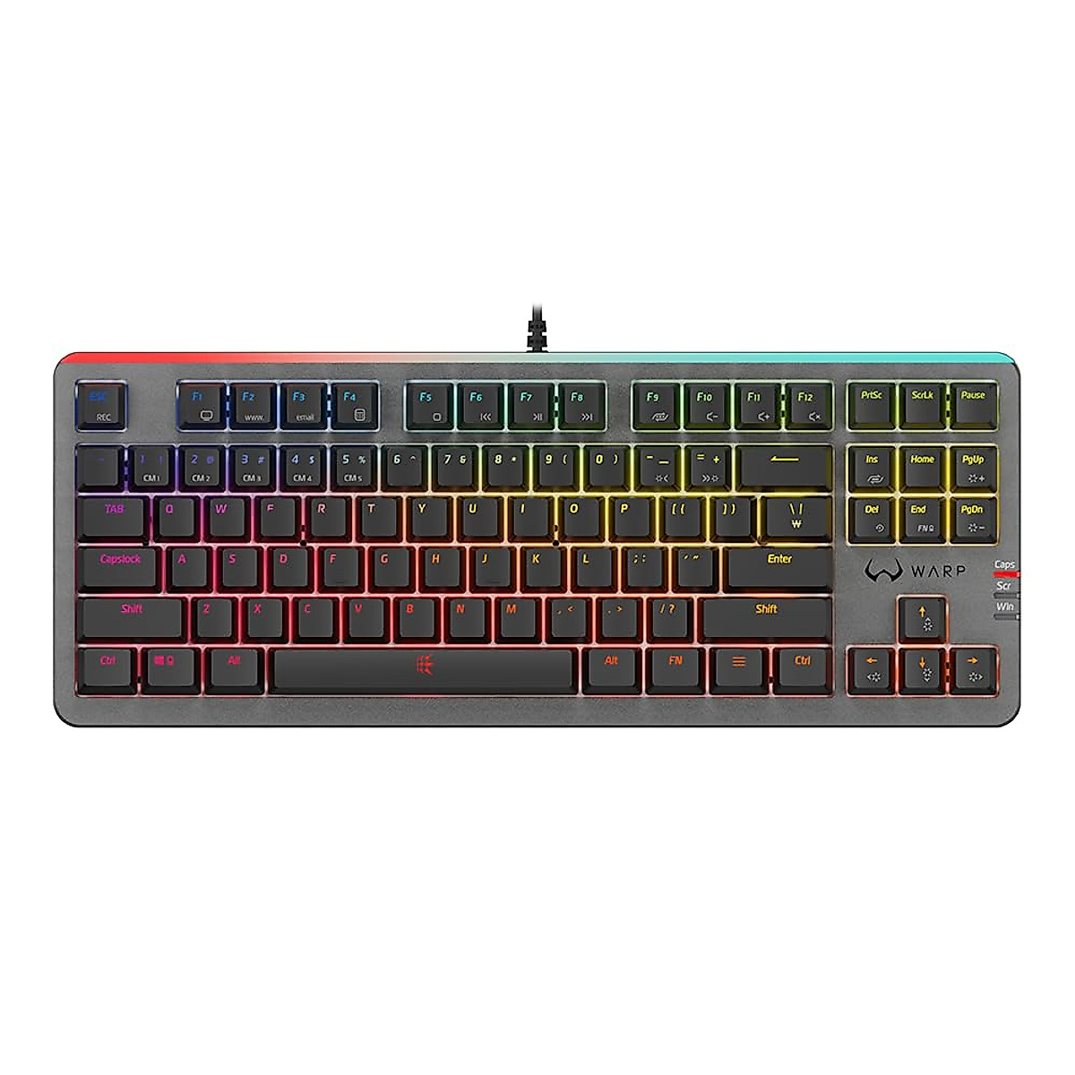WIZMAX WK4 Mechanical Keyboard/USB Wired TKL 80% Gaming Keyboard