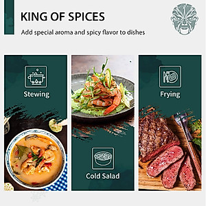 Soeos Black Peppercorns, 16oz (Pack of 1), Non-GMO, Kosher, Packed to Keep Peppers Fresh, Peppercorn for Grinder Refill, Whole Peppercorns