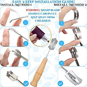 Natural Rattan Banneton Bread Proofing Basket Set - Artisan Sourdough Baking Kit with 10 inch Round Banneton Proofing Basket - Sourdough Bread Baking Supplies for Home Bakers, Baking Gifts for Women