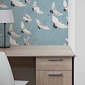 NuWallpaper NU2680 Halcyon Peel & Stick Wallpaper, Blue