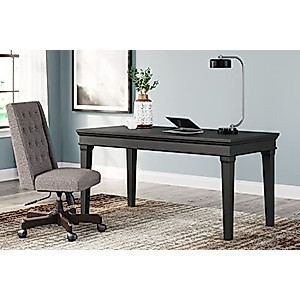 Signature Design by Ashley Beckincreek Retro Home Office Desk for Writing, Black