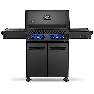 Napoleon PHANTOM Prestige 500 BBQ Grill, Matte Black, Natural Gas - P500RSIBNMK-3-PHM Premium Barbecue Gas Cart