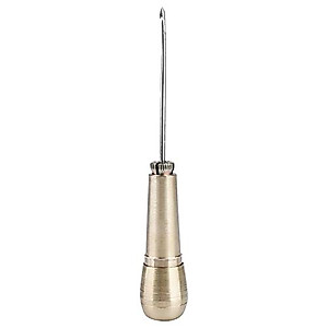 GLOGLOW 3 Needles Hand Stitcher Sets, Vintage Sewing Awl with Crochet Hand Leather Sewing Awl Kit Leather Shoe Repair Tool for DIY Sewing Canvas Leather Craft