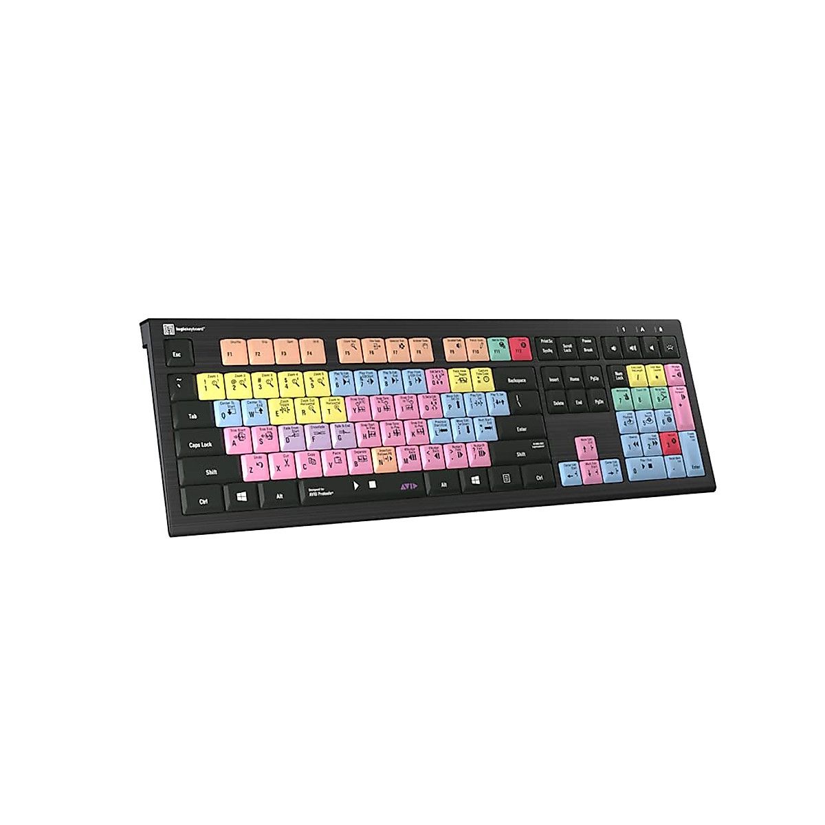LogicKeyboard compatible with Avid Pro Tools 2018 PC Backlit Astra - LKBU-PT-APBH