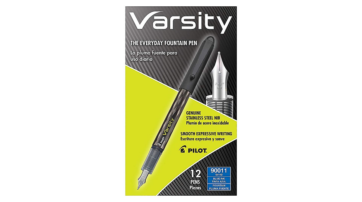 Pilot Varsity Fountain Pen - Smooth Blue Ink