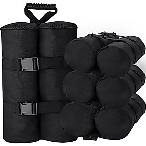 Extra Large Canopy Weight Bags(320 lbs) Set of 4, Heavy Duty Leg Gazebo Extra Large Weights Sand Bags for Pop up Canopy Tent, Instant Outdoor Sun Shelter, Patio Umbrella