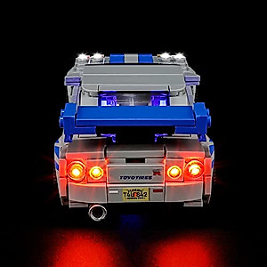 LIGHTAILING Light for Lego- 76917 2-Fast-2 Furious Nissan Skyline GT-R (R34) - Led Lighting Kit Compatible with Lego Building Blocks Model - NOT Included The Model Set