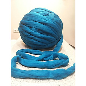 Merino wool yarn - chunky blanket - throw - quilt - yarn for blanket - giant yarn - giant loop - arm knit - wool top roving spinning - mother's day - eastern - cheap - giant knitting - wall hanging