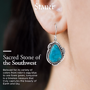 Stauer Sedona Turquoise Genuine Arizona Turquoise Jewelry Earring Set (Earrings)