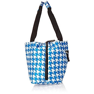 Nicole Miller of New York Insulated Lunch Cooler- Summer 2015 Colors - 11 Lunch Tote (Houndstooth Blue)