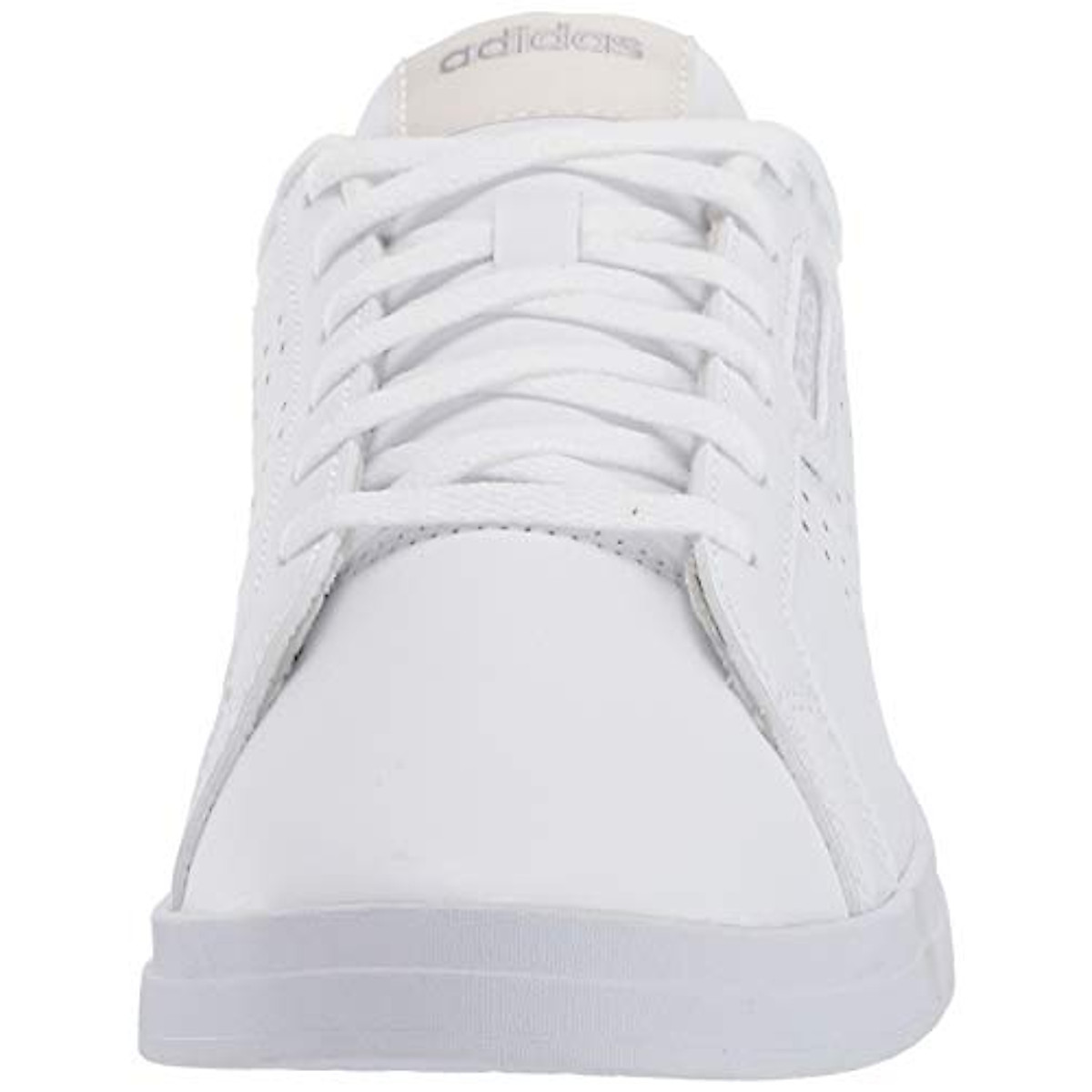 adidas Women's Courtpoint Cl X Tennis Shoe, White/White/Orbit Grey, 10