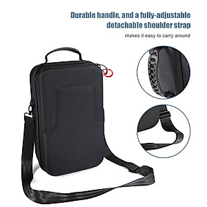 ProCase Hard Travel Case Compatible for Meta Oculus Quest 2/Oculus Quest VR Gaming Headset and Controllers Accessories, Shockproof Hard Shell Carrying Storage Bag -Black