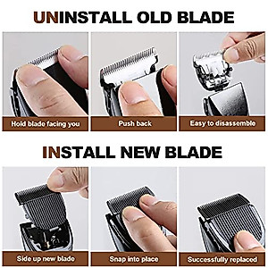 2 Pack Replacement Blade for Manscaped The Lawn Mower Electric Groin Hair Trimmer Blade, Premium & Hygienic Snap-In Replacement Blades Compatible with Manscaped Lawn Mower 4.0 3.0 2.0