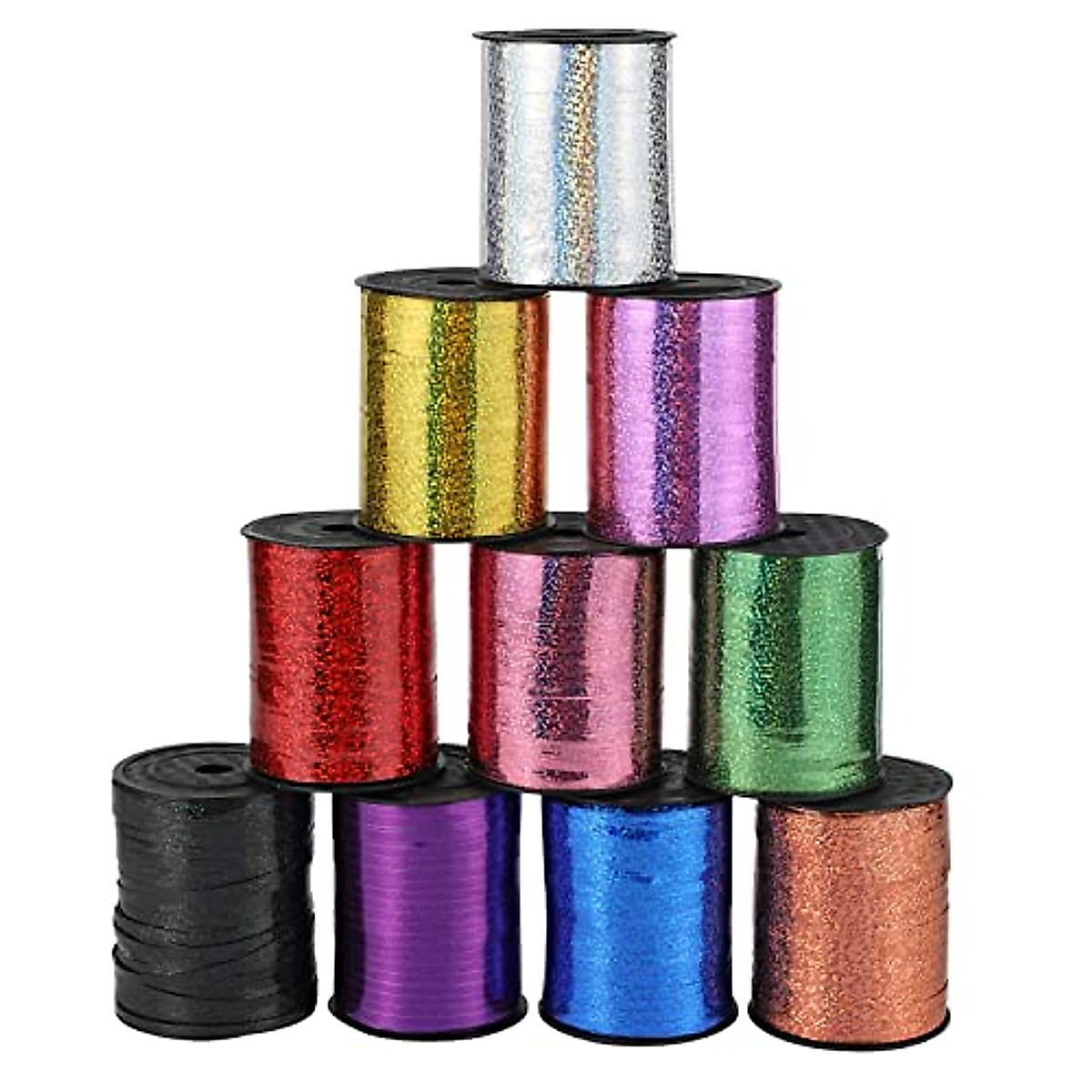 500 Yards Crimped Curling Ribbon,Shiny Metallic Balloon String Roll Gift Wrapping Ribbonfor Gift Box Wrapping,Florist Flowers,Party Birthday Decorations,Christmas Decor. (Blue)