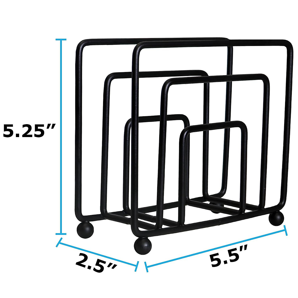 Blue Donuts Black Square Farmhouse Napkin Holder - Modern Classic Napkin Holders for Tables, Dining Table Napkin Holders for Kitchen, Kitchen Organization, Black