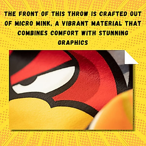 Franco Angry Birds Kids Bedding Super Soft Micro Raschel Throw, 46 in x 60 in, (Official Licensed Product)