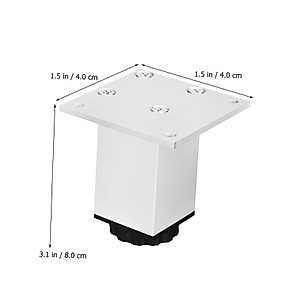 4pcs Furniture Leveling Feet Shelf Legs Furniture Levelers Leveling Feet Heavy Duty Table Stabilizers Legs Cabinet Legs Screw in Table Feet Leveling Adjustable Furniture Feet