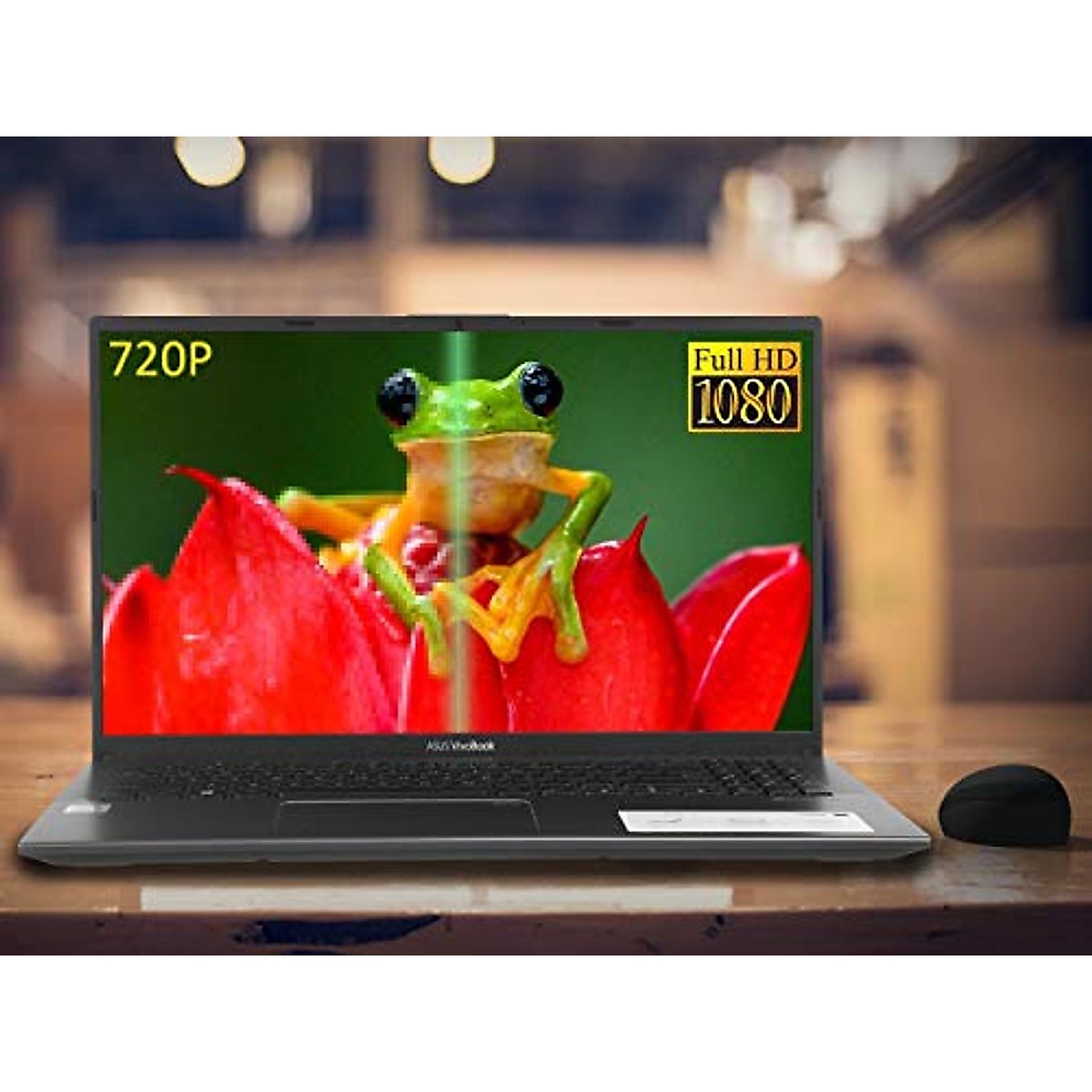 ASUS Newest VivoBook 15.6" FHD Touchscreen Laptop, 10th Gen Intel Quad-Core i5-1035G1 up to 3.6GHz, 12GB DDR4 RAM, 512GB SSD, Fingerprint Reader, WiFi,HDMI, Windows 10 S + AllyFlex Mouspad