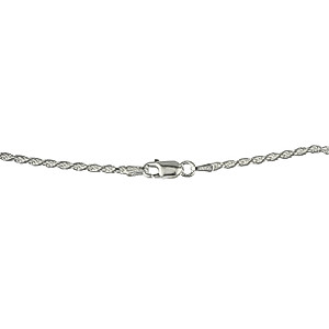 JOTW Sterling Silver 2mm Rope Chain (Sterling-Sterling Silver, 20 Inches) (I-2591)