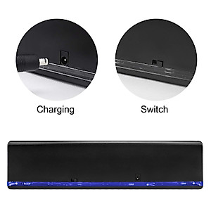 Four Charger Dock for Wii Remote, TechKen Remote Control Charger Docking Station with 4 Rechargeable Batteries from Nintendo Wii Rometo Control