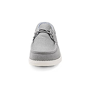 Bruno Marc Men's SBLS223M Slip-on Canvas Loafers Casual Boat Shoes, Grey, Size 12