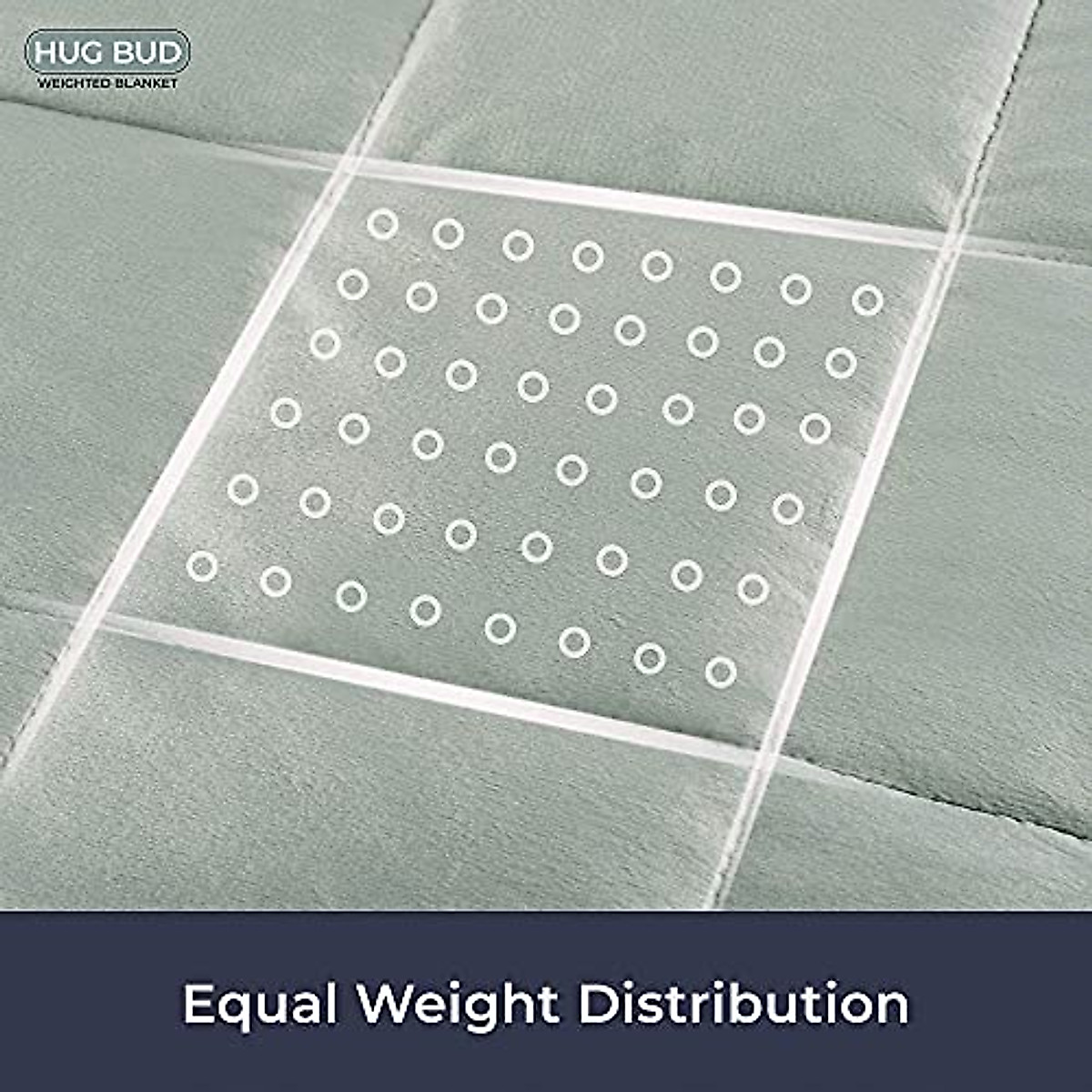 Hug Bud Weighted Blankets - 80" X 87" - 25-lbs + 80" X 87" 35-lbs - No Cover Required - Fits Queen/King Size Bed - Silky Minky Grey - Premium Glass Beads - Calming Stimulation Sensory Relaxation