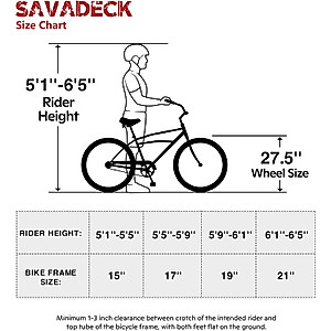 SAVADECK Carbon Fiber Mountain Bike, DECK6.1 MTB 27.5" Complete Hard Tail Mountain Bicycle 12 Speeds with DEORE M6100 Group Set (Black Red, 29x17'')