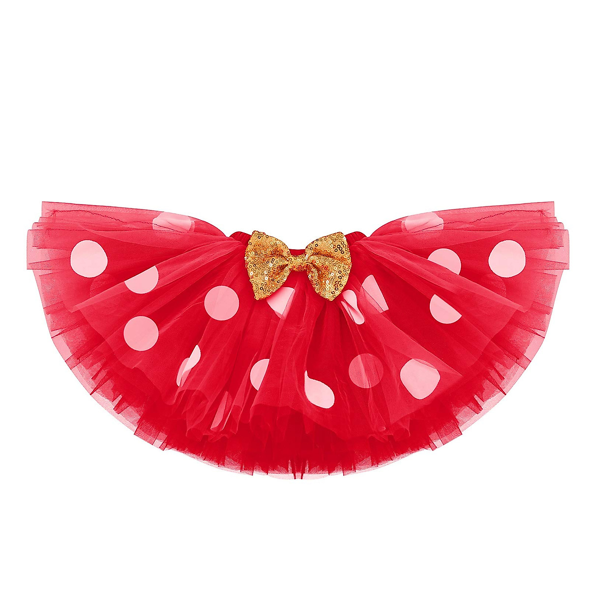 1st Birthday Outfit Baby Girl Romper Polka Dots Mini Tutu Skirt Headband Shiny Barefoot Sandals Shoes One Year Old Cake Smash Photo Shoot First Mouse Party Supply Clothing Set Red + Black Bow 1T
