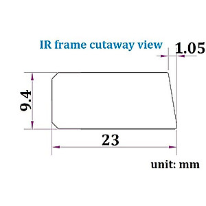 DeYoWo 46 Inch Interactive 10 Points Infrared IR Touch Screen Overlay Frame Free Driver