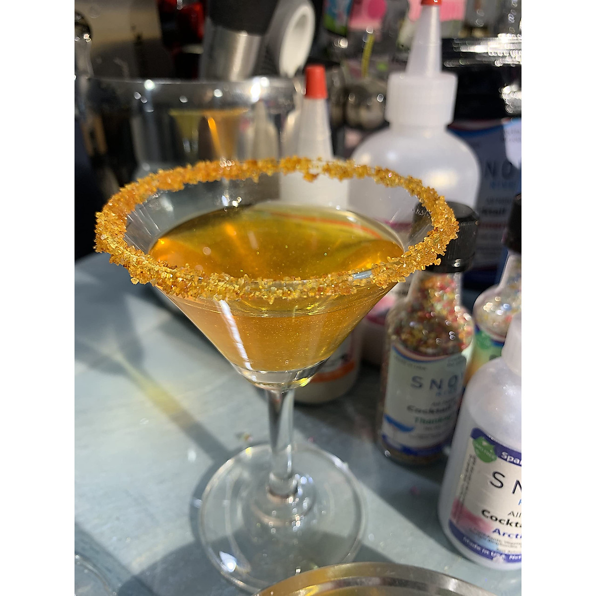 Snowy River Orange Cocktail Rimmer - Kosher Certified Natural Orange Colored Cocktail Sugar (4oz)