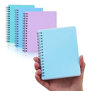 Irmanas Spiral Notebook, 3 Pack Small Notebooks 4.3"x 5.7", Mini Ruled Lined Journal, 480 Pages, Cute College School Supplies Pocket Notebook for Work, Aesthetic Gift Office Supplies for Teen Girls