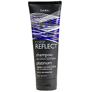 Shikai Color Reflect Platinum Shampoo and Shikai Color Reflect Daily Moisture Conditioner Bundle With Blue Malva, Avocado Oil, Panthenol (Provitamin B5) and Shea Butter, 8 fl. oz. each