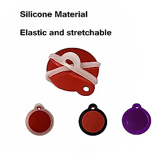 Silicone Circle Dog tag Silencer Quiet Noisy pet tag Sleeve Round Personalized pet ID Tags Protector Lightweight pet tag Silencer with 6 Colors
