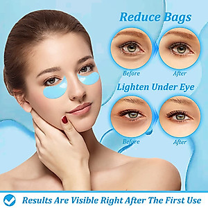 OUOYYO Eye Mask(60 PCS),Hyaluronic Acid Eye Mask,Under Eye Patches for Dark Circle Wrinkle and Puffy Eyes,Eye Mask for Face Care,Beauty&Personal Care