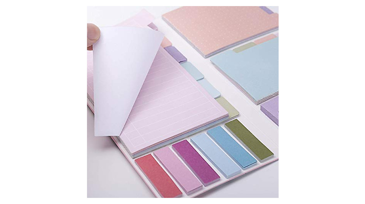Floral Sticky Notes Set for Office & School Supplies