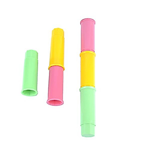 NACOCO Pet Standing Water Dispenser Cat Dog Standing Bowl with Detachable Pole Automatically Feeding Water Height Adjustable (Green)