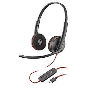 Plantronics Blackwire 3220 USB-C Headset, On-Ear Mono Headset, Wired