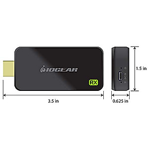 IOGEAR Share Pro Mini Wireless HD Video Transmitter and Receiver Kit (GWHD2DKIT)