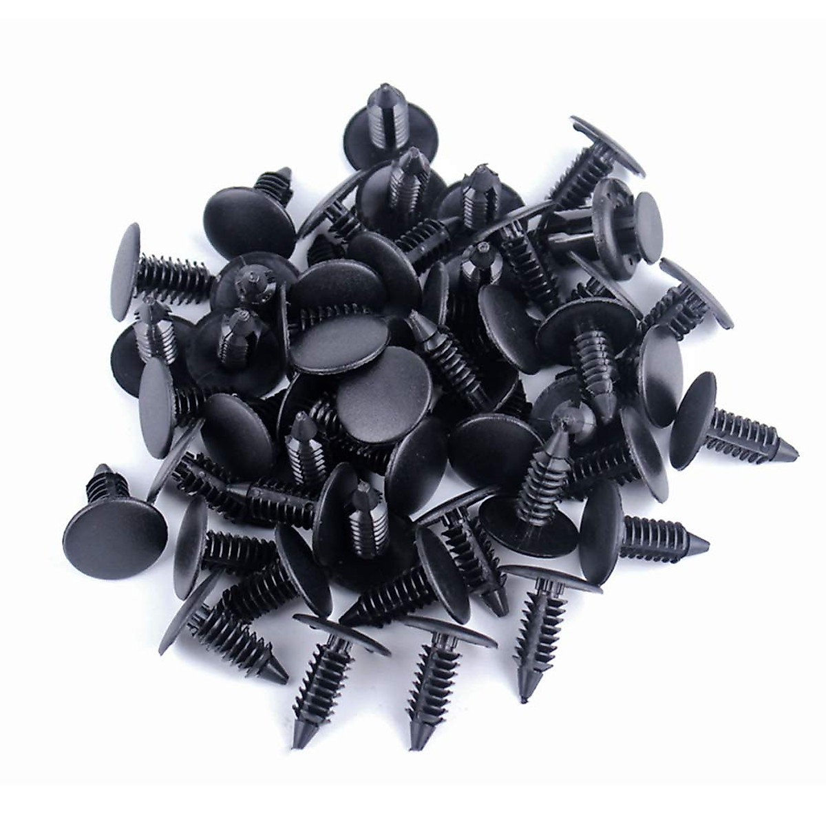 100 Pcs Plastic Fastener Push Pins Universal Fit Electric/Gas Yamaha Golf Cart X-Mas Club Cart EZGO TXT RXV Tree Rivets Clips Replace# 1010434, 16816-G1, 16816-G2, 10-9150-NS, 90269-06028