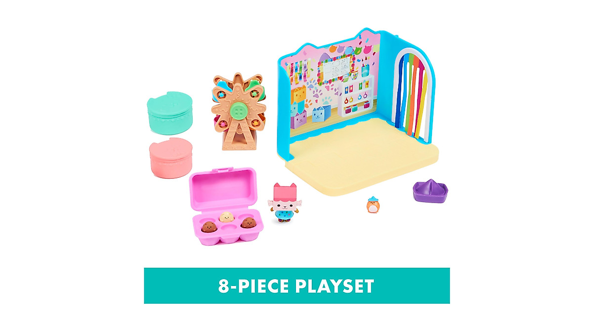 Gabby's Dollhouse Baby Box Cat Craft Room with Figures & Accessories