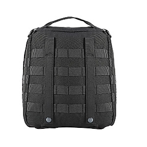 FARMSOLDIER Tactical Helmet Bag,Molle Helmet Bag Pack,Lightweight Padded Storage Bag for Carrying Airsoft Fast Motorcycle MICH Helmet Black