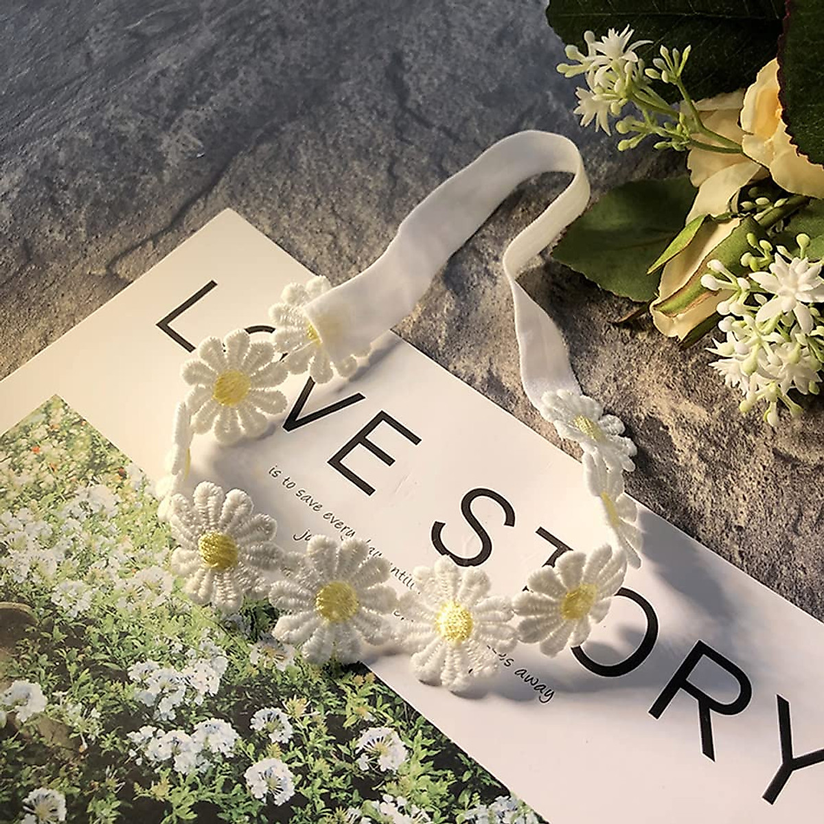 BGFKS Baby Girls Toddler Daisy Tutu Dress,Princess Party Dress with Soft Daisy Flower Headband.(Purple,12 Months)