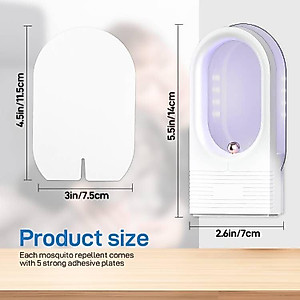 Flying Insect Trap, Insect Catcher, Indoor Fly Trap，Plug-in Bug Light Trap for Fruit Flies, Gnats and Houseflies (1 Device+5 Refills)