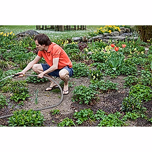 Rosy Earth Expandable Metal Garden Hose 75 FT - 304 Stainless Steel Water Hose 75 FT - Heavy Duty non Kinking Flexible Garden Hose, no Bite